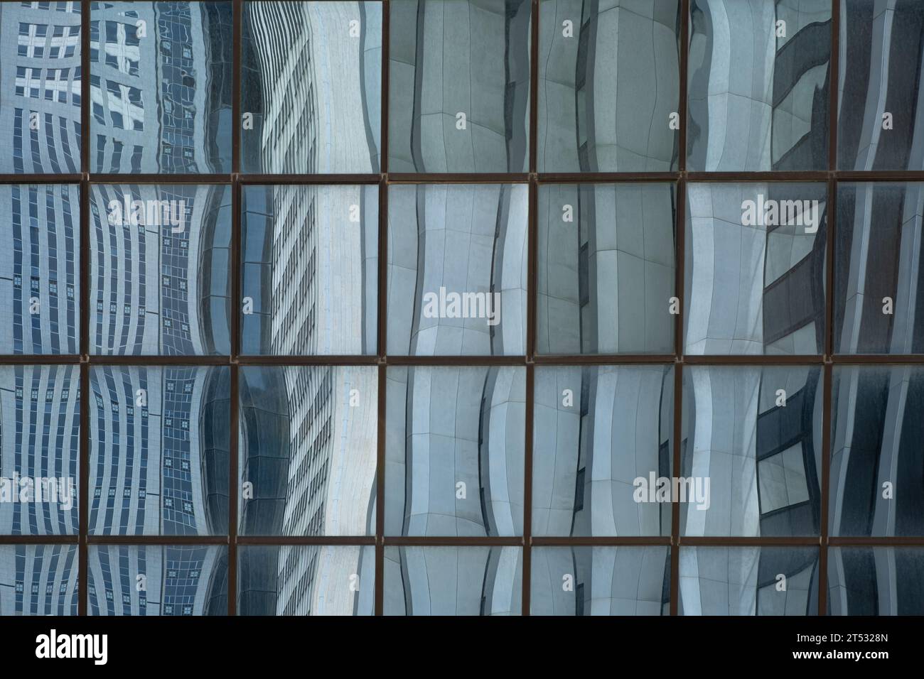 Windows Glass facades of modern Office buildings in Israel. Abstract ...