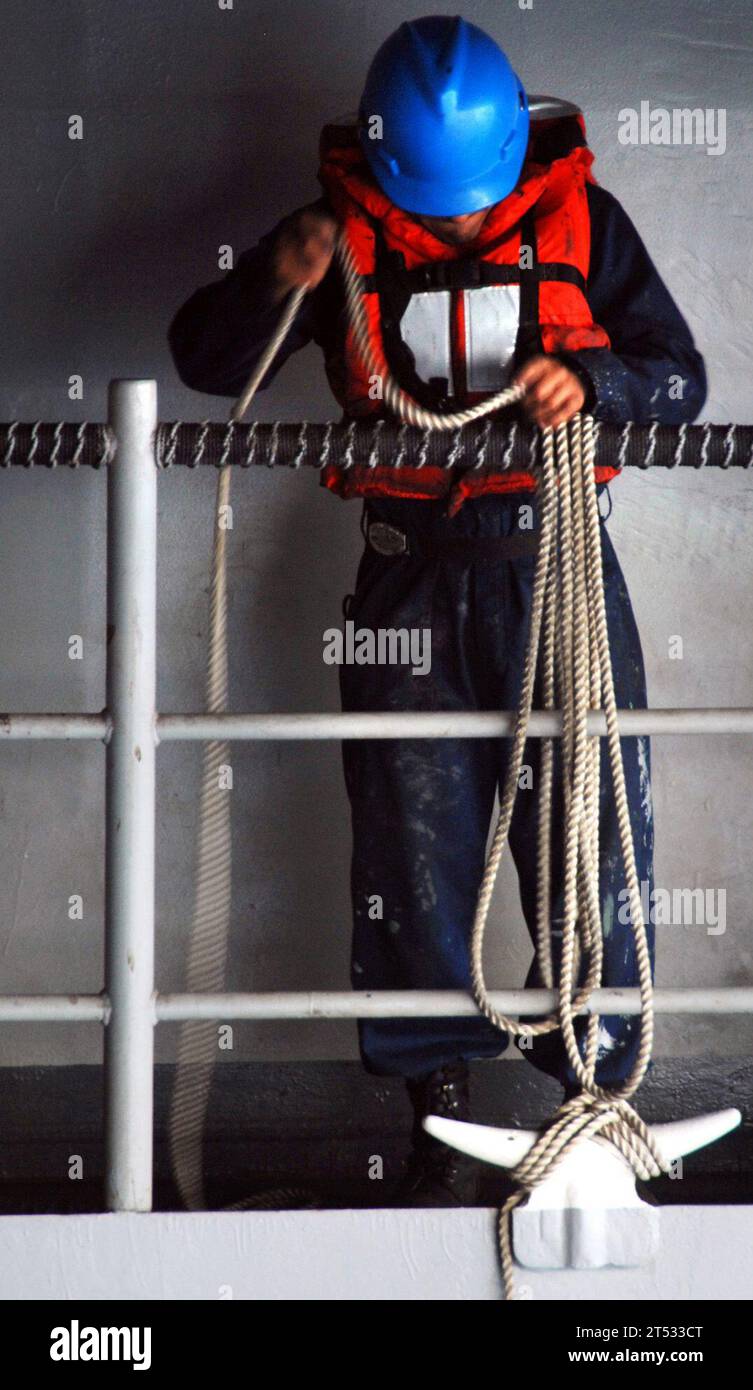 Aboard the ships inflatable boat hi-res stock photography and images ...