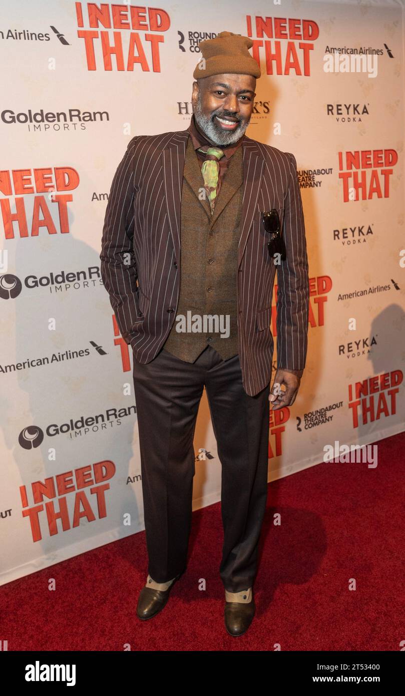 New York, USA. 02nd Nov, 2023. Lance Roberts attends opening night of ...