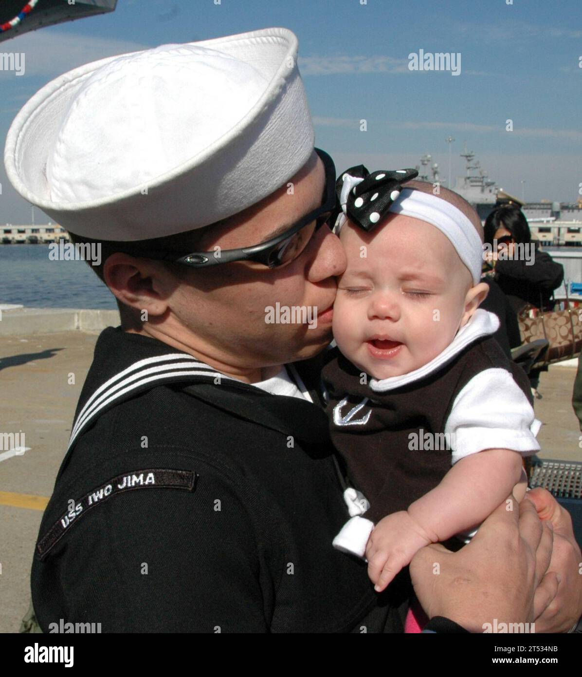 baby, Continuing Promise 10, family, Sailor, U.S. Navy, USS Iwo Jima ...