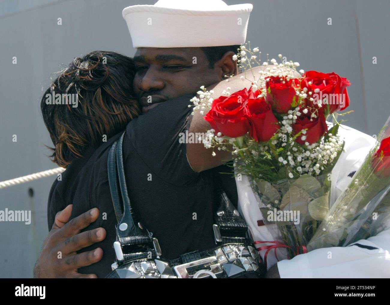 baby, Deployment, family member, Homecoming, man the rails, Nassau ...