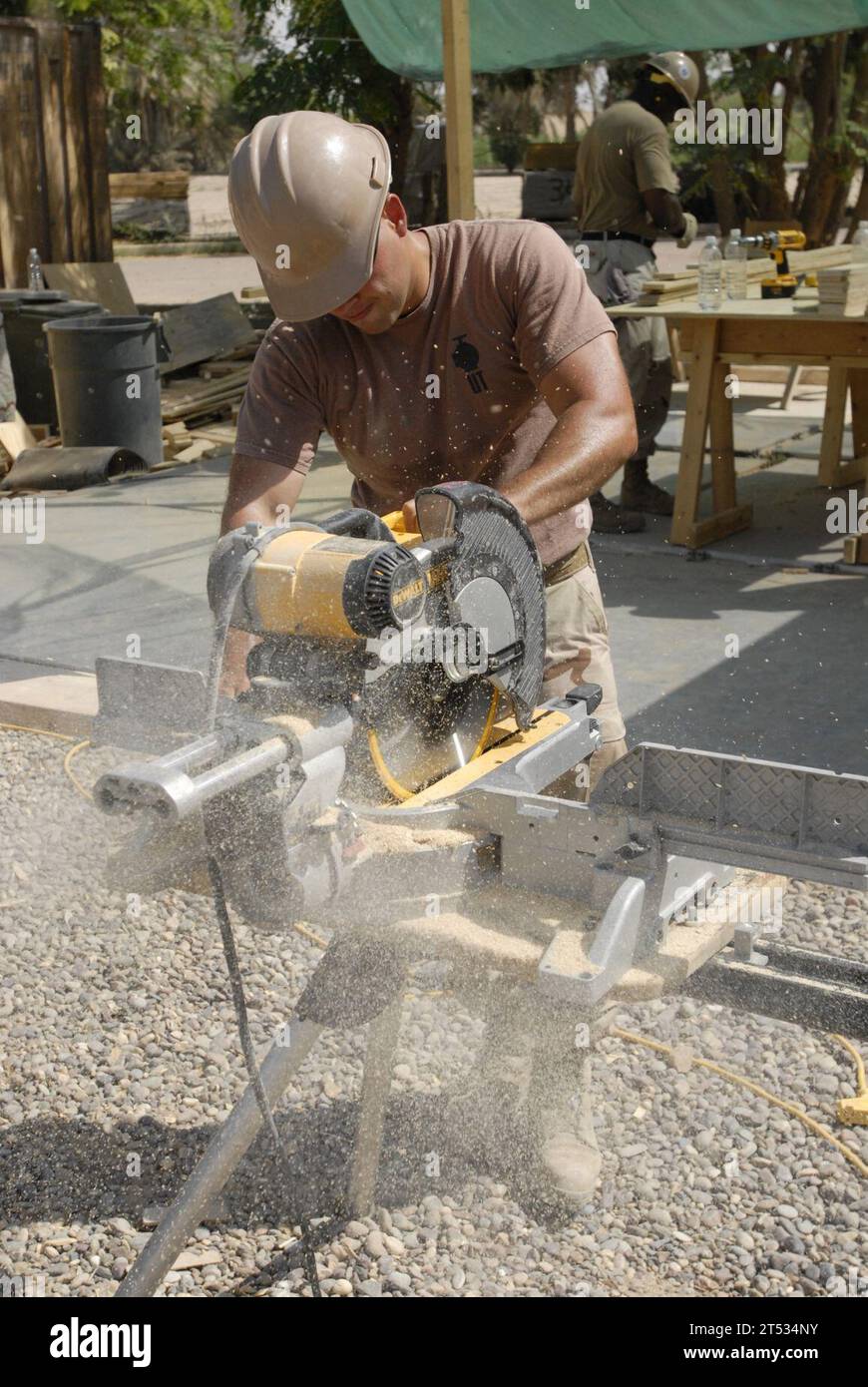 Baghdad, Iraq, NMCB-21, saw, Seabee Stock Photo - Alamy