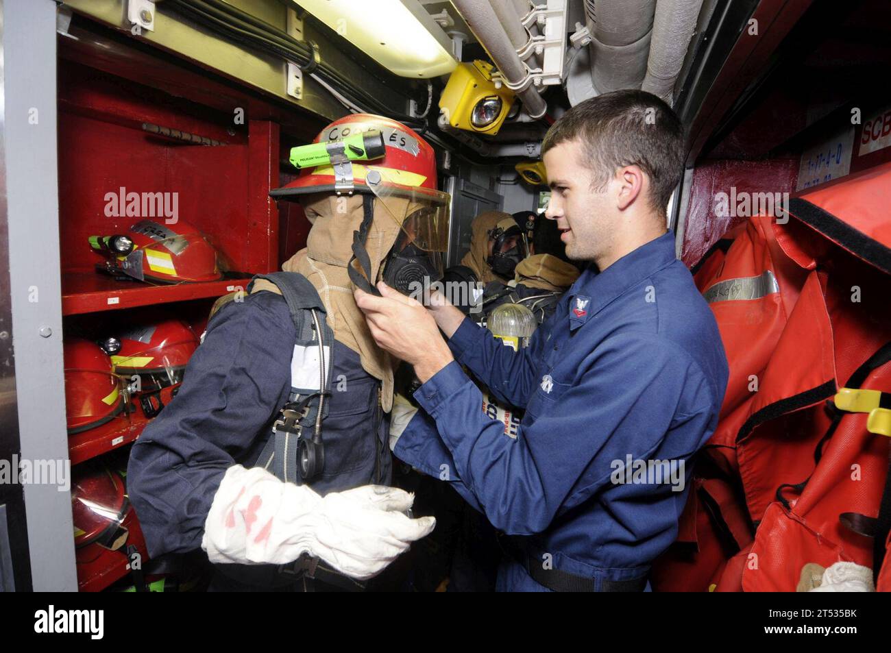 Bangladesh navy sailor, Drill, firefighting gear, mine countermeasures ...