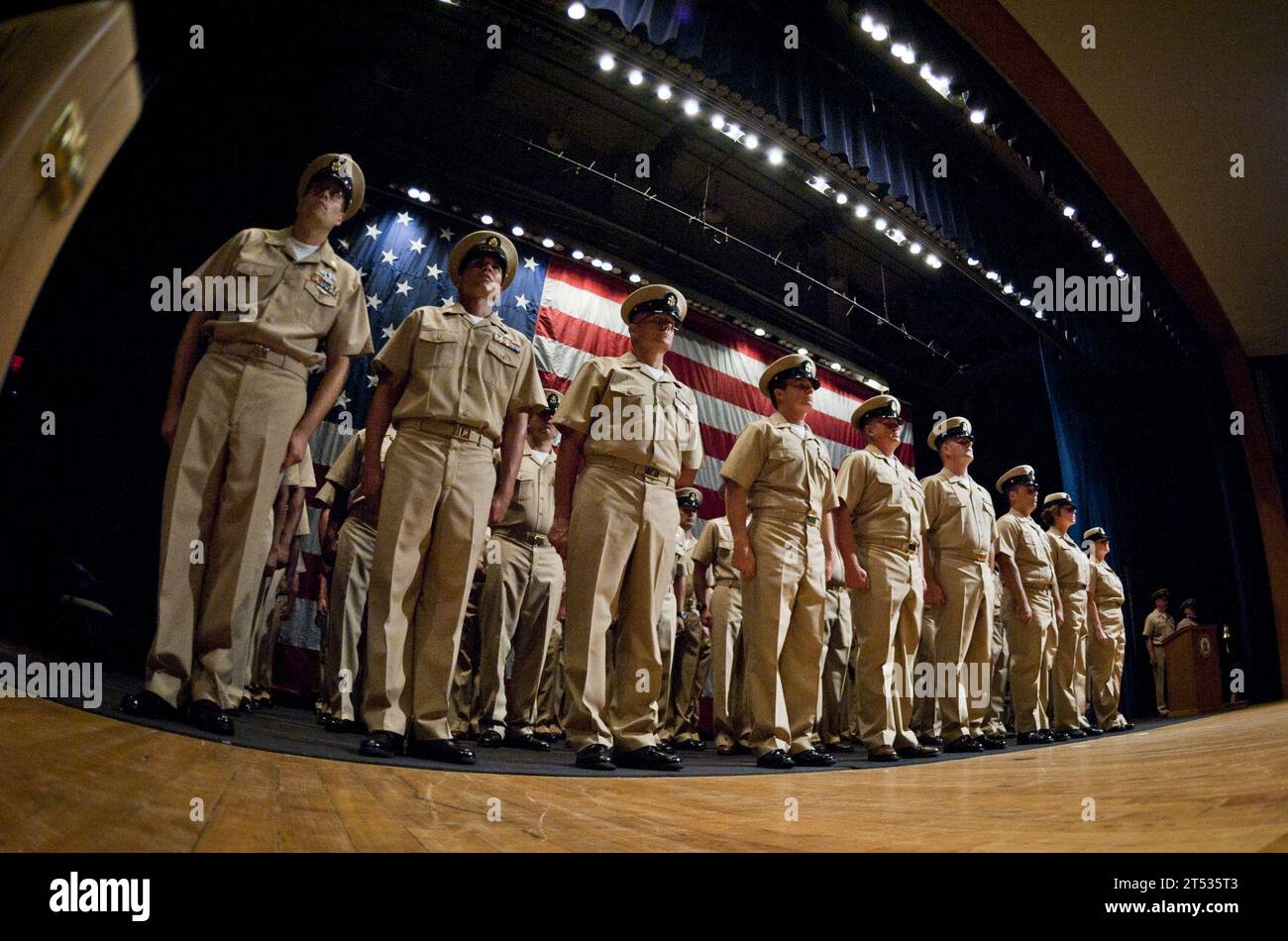 Base, chief pinning ceremony, little creek, Theater Stock Photo - Alamy