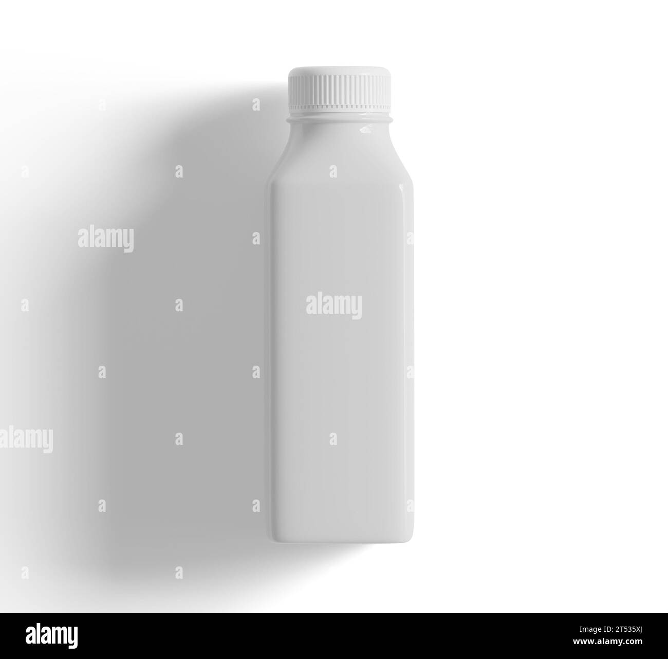 Plastic bottle white color and solid texture rendering 3D Illustration ...