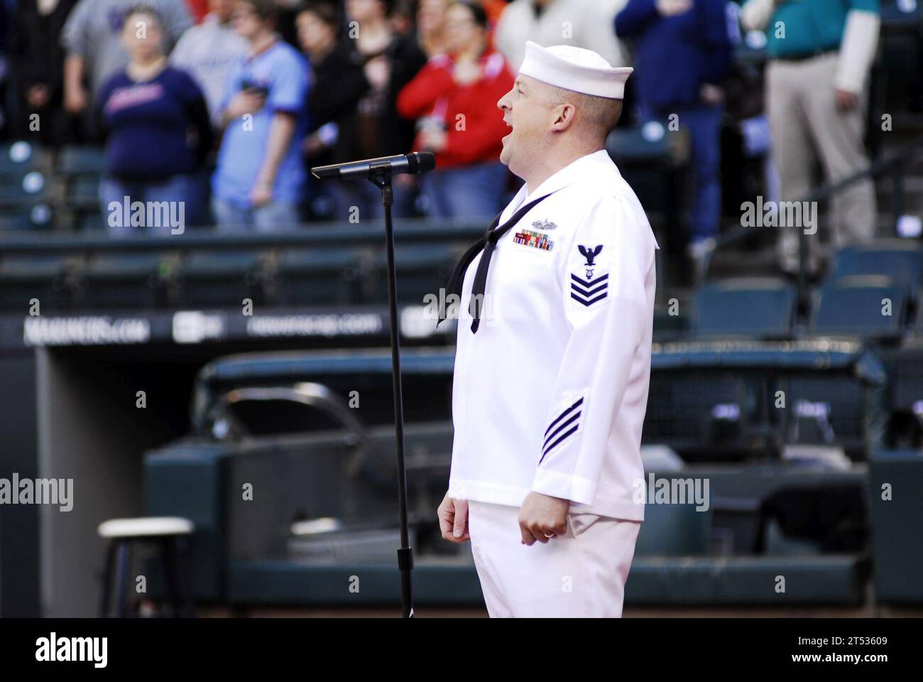 Baseball, meorial day, National Anthem, navy u.s. navy, people Stock ...