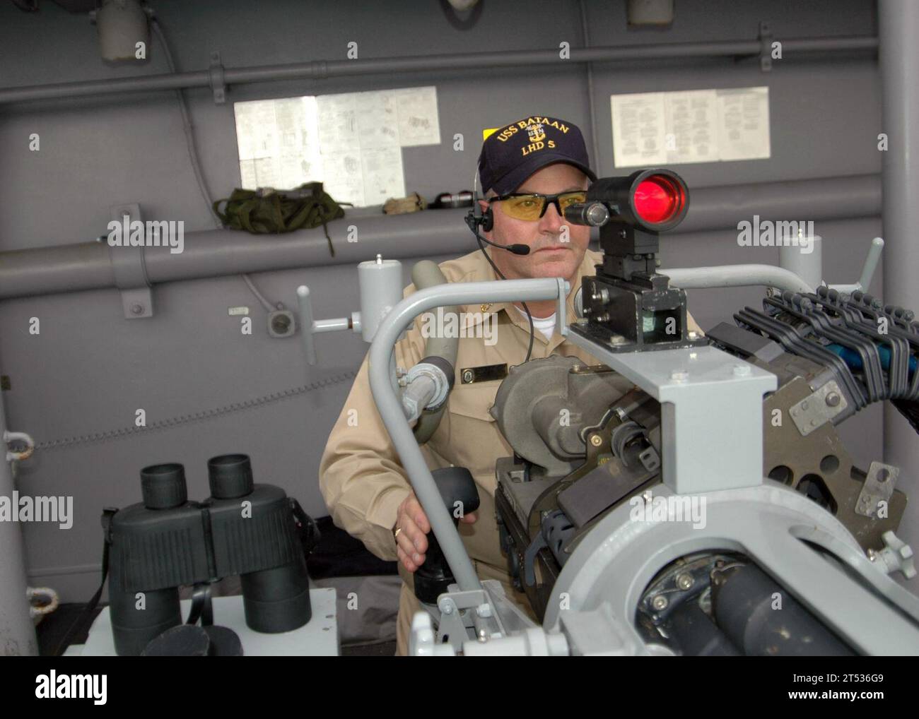 Bataan Expeditionary Strike Group (ESG), Mediterranean Sea, MK-38-25mm machine gun, multi ...