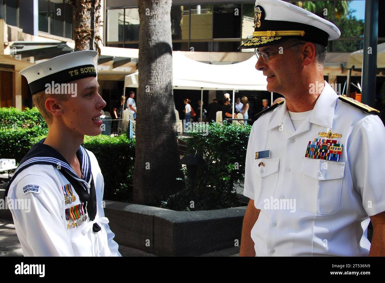 1005017843A-134 SURFER'S PARADISE, Australia (May 1, 2010) Rear Adm ...