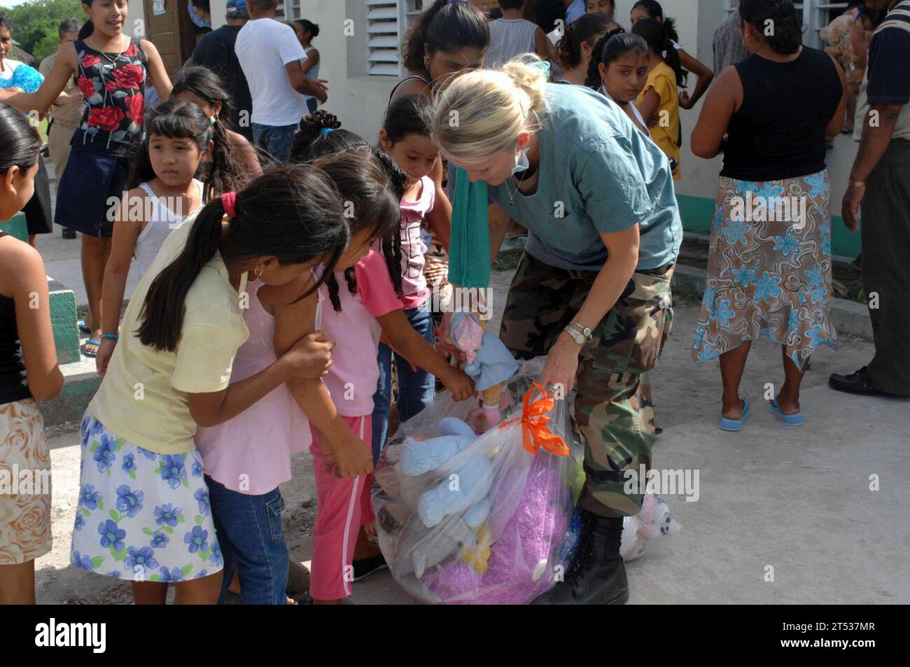Belize City, female, humanitarian deployment, MEDCAP, medical Stock ...