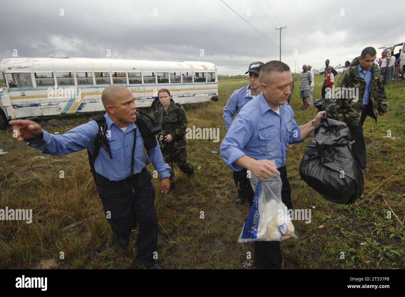 Belize City, humanitarian deployment, Sailors Stock Photo - Alamy