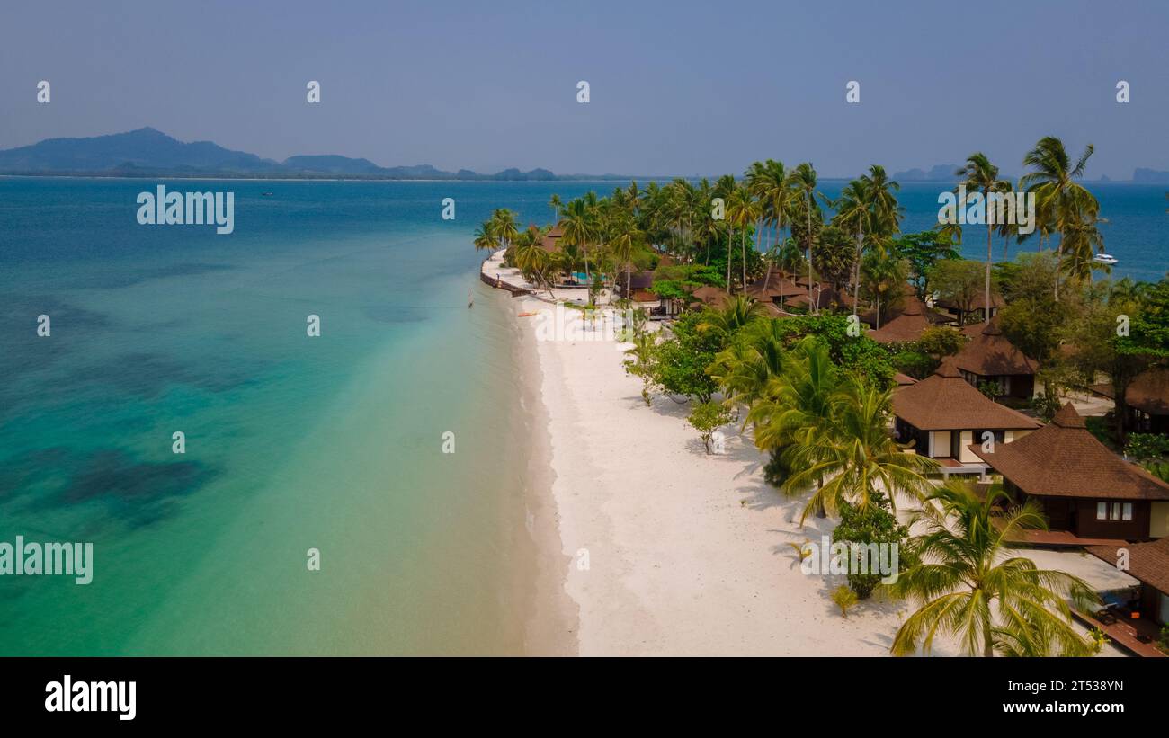 Koh Mook tropical Island in the Andaman Sea in Thailand, tropical beach ...