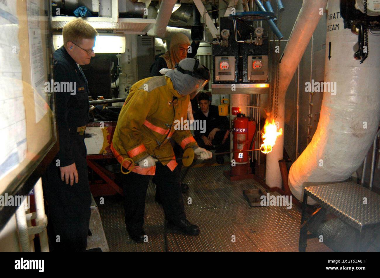 boiler torch, people, Torch, USS Blue Ridge Stock Photo - Alamy