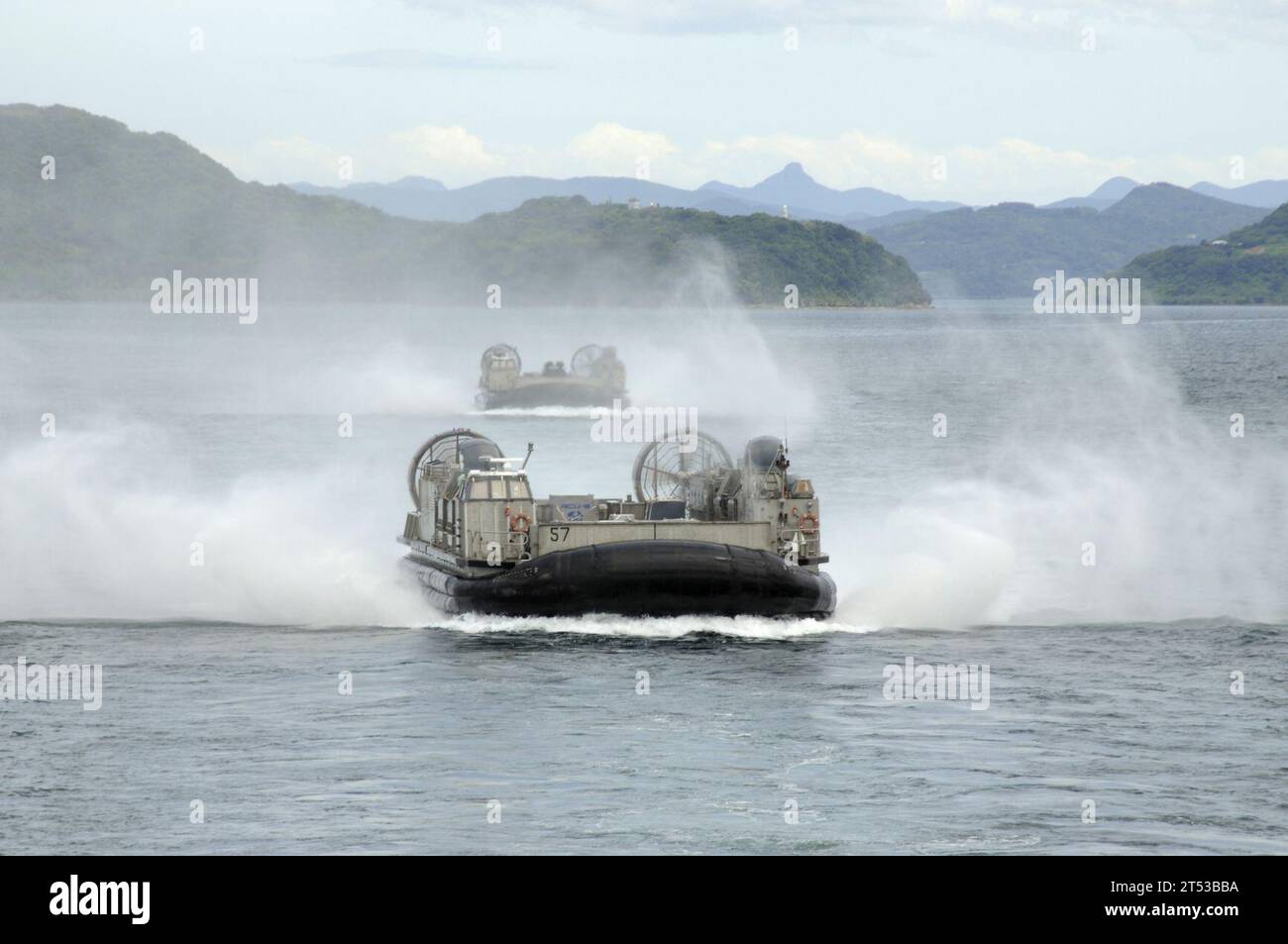 both assigned to Assault Craft Unit (ACU) 5, Landing craft air cushions ...