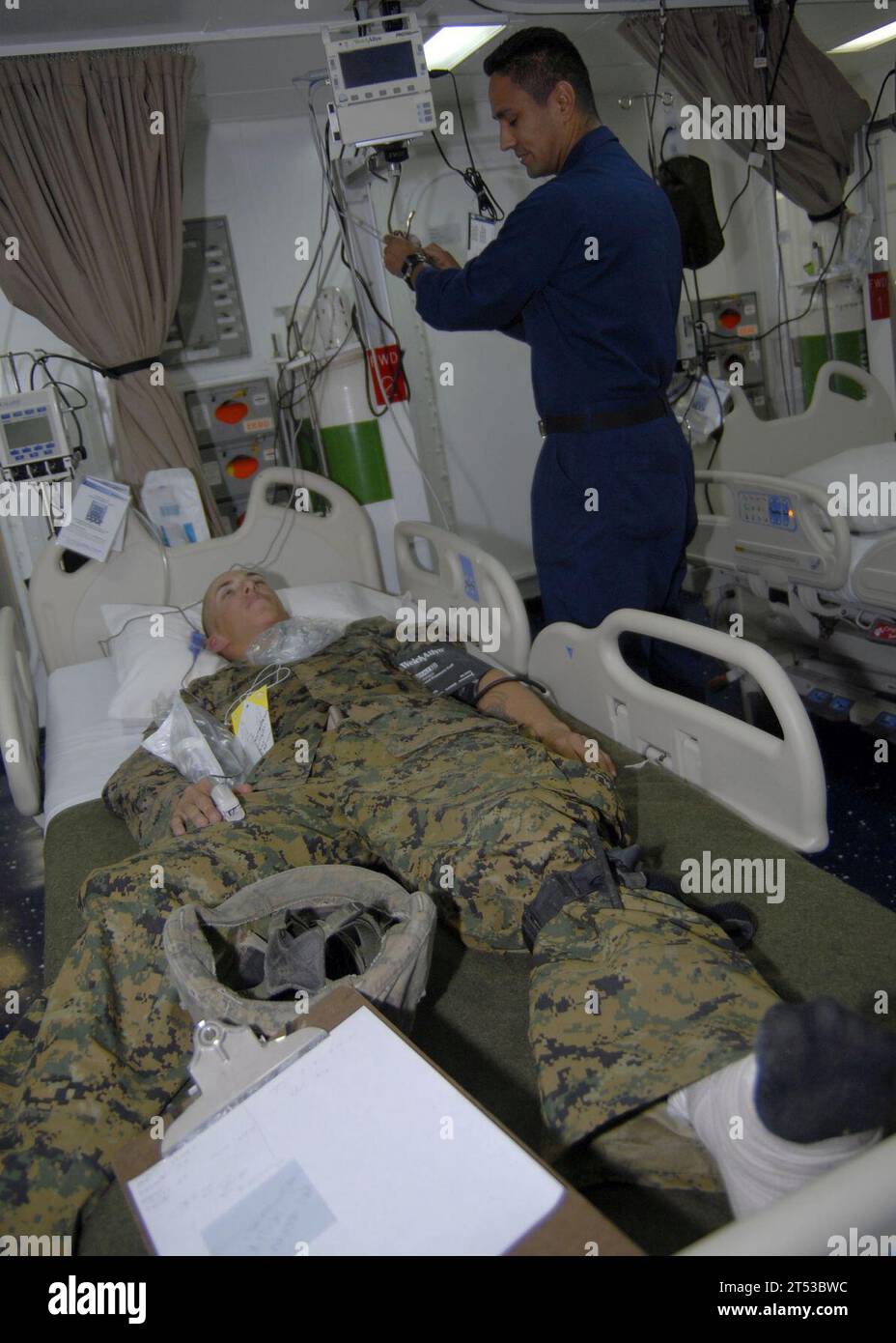 Boxer, Drill, flight deck triage, LHD, LHD 4, LHD-4, Mass Casualty ...