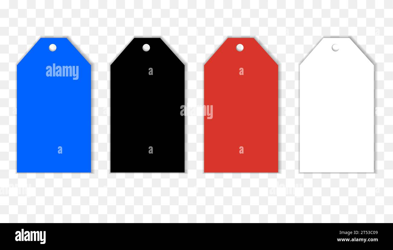 Set of sale tags and labels, template shopping labels. Blank, discount ...