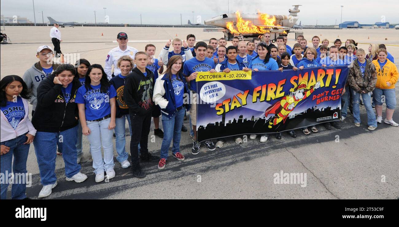 Bradley Dawson, children, fire fighters, fire prevention, NAS Fort ...