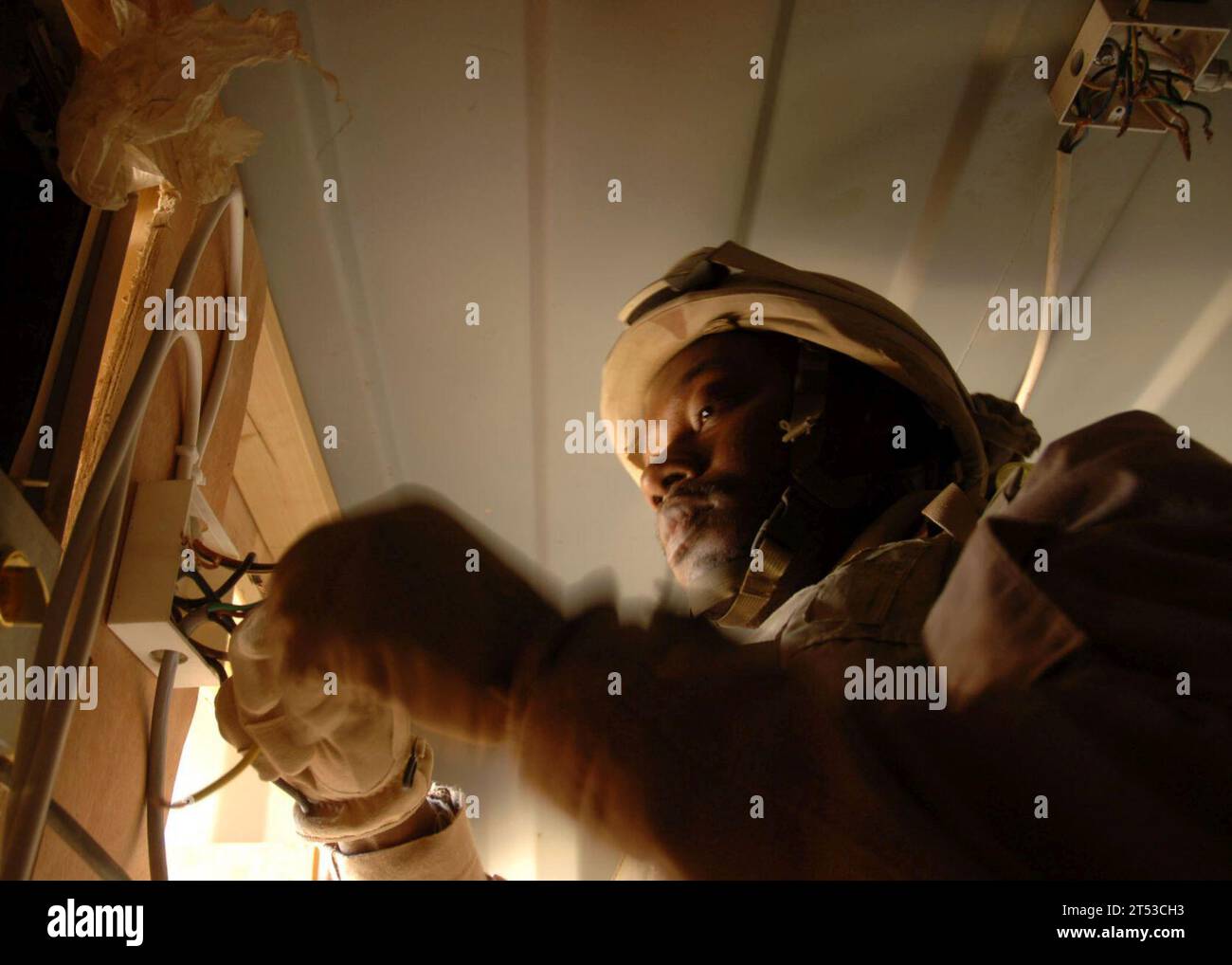 breaker box, face-plate, Iraq, Iraqi police, Marines, Naval Mobile ...