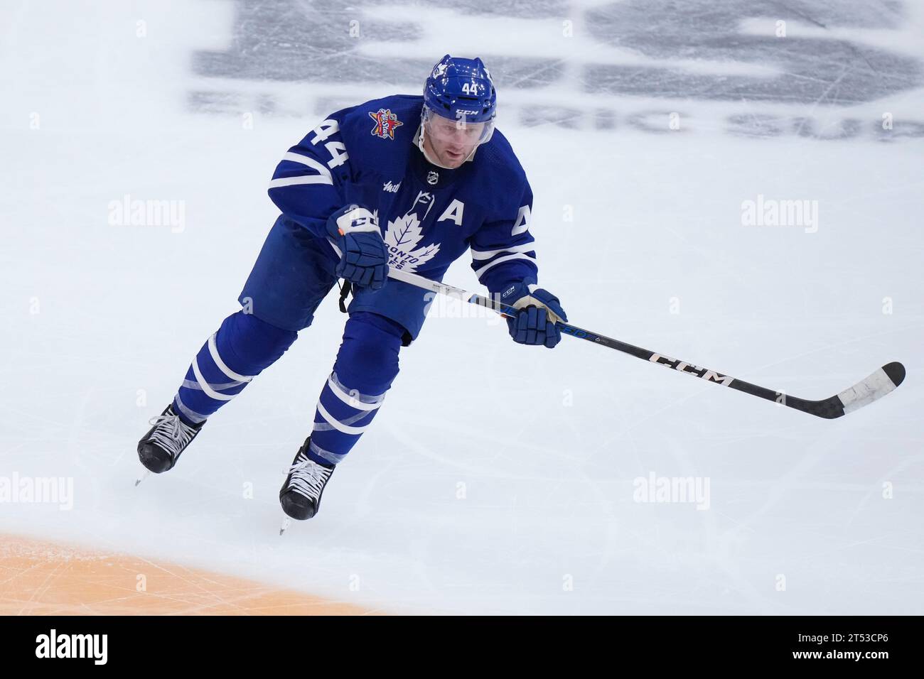 Toronto Maple Leafs defenseman Morgan Rielly (44) skates in the third ...