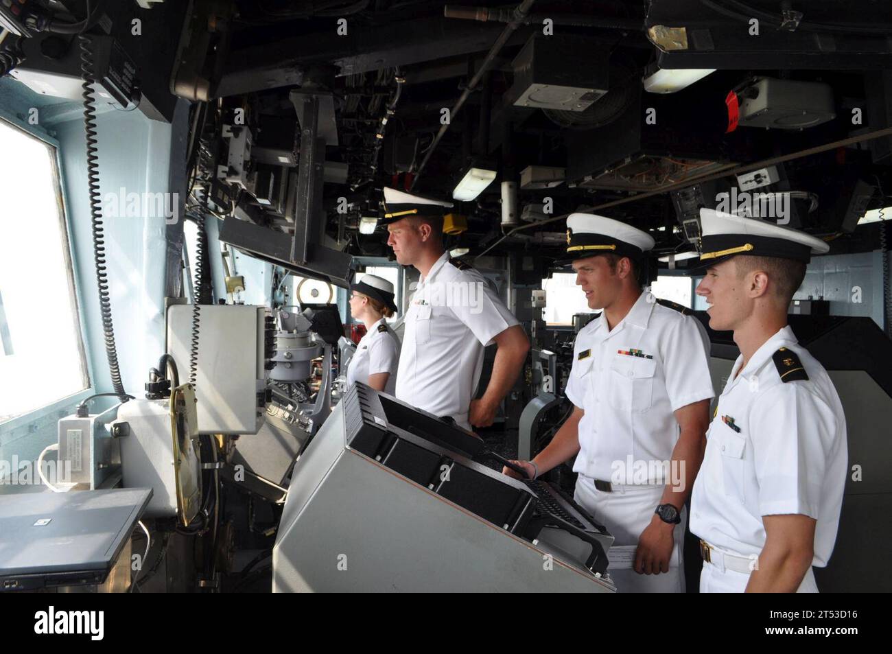 bridge, CRUISER, mids, midshipman, Naval Academy, training Stock Photo ...