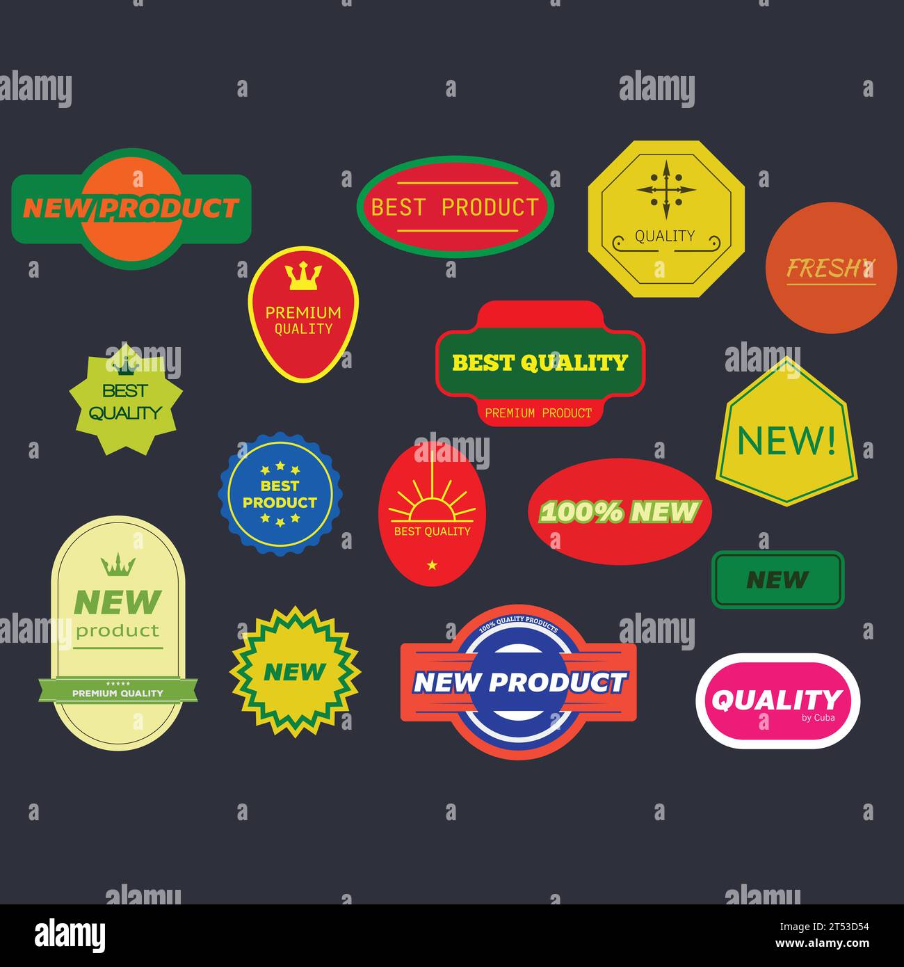 Set of stickers Stock Vector Image & Art - Alamy