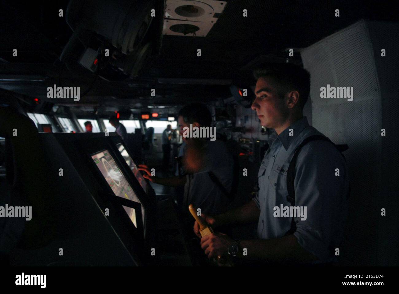 bridge, Nimitz-Class aircraft carrier USS Ronald Reagan (CVN 76 Stock ...