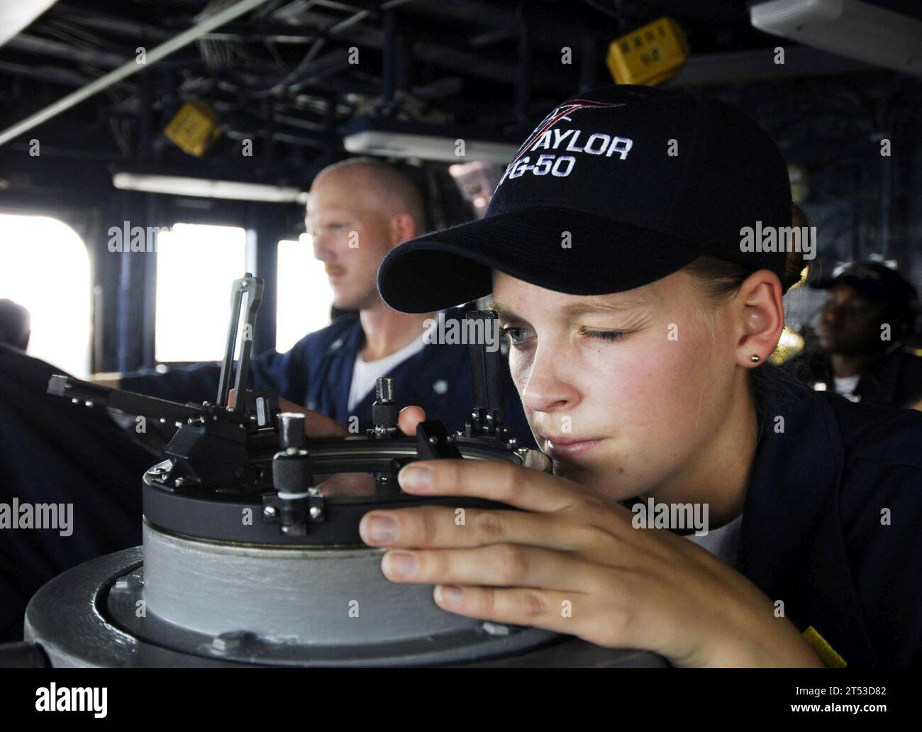 bridge, female, FFG 50, navigation, navy, U.S. Navy, USN, USS Taylor ...