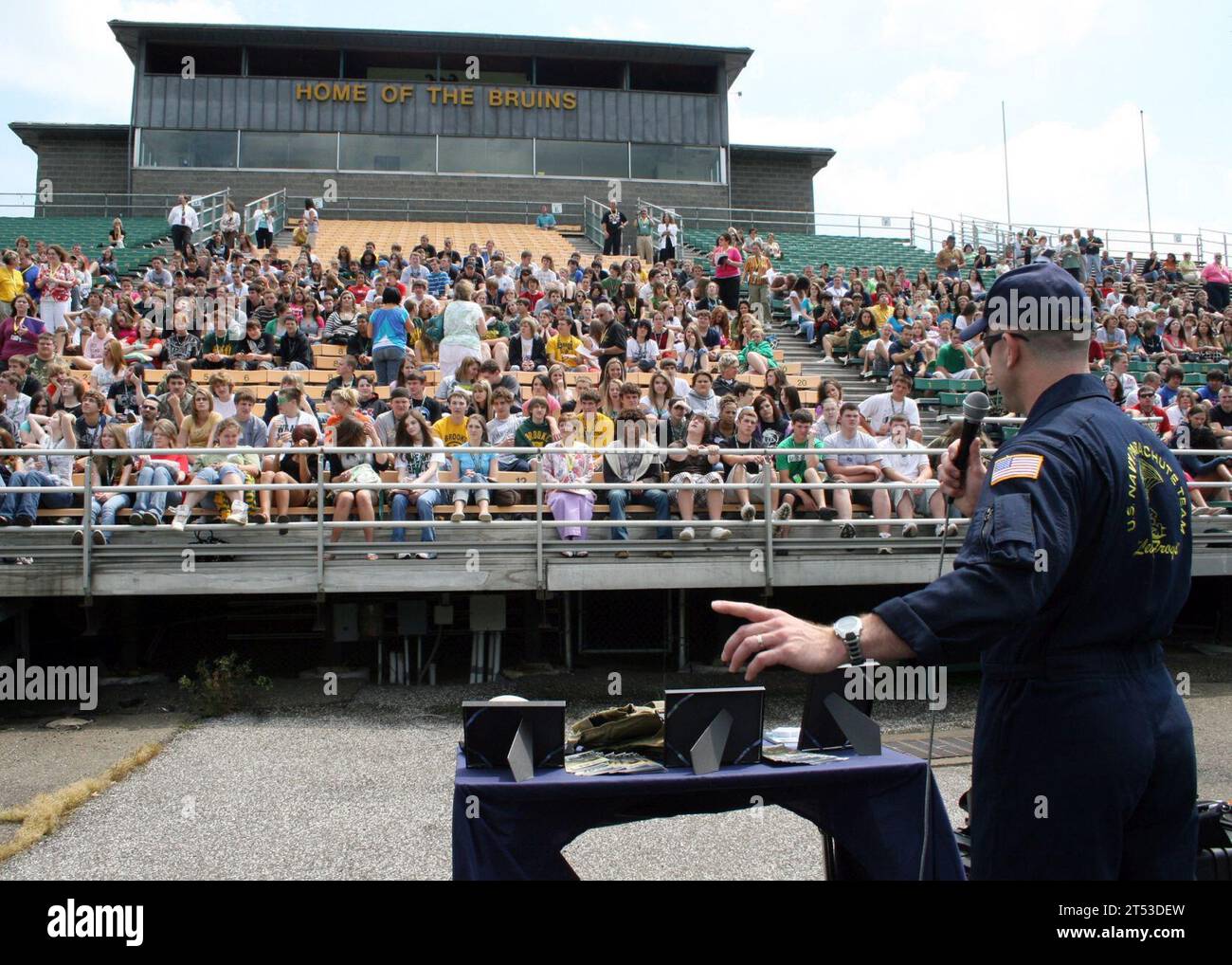 Brooke High School, display, Leap Frogs, Navy SEAL, Parachute ...