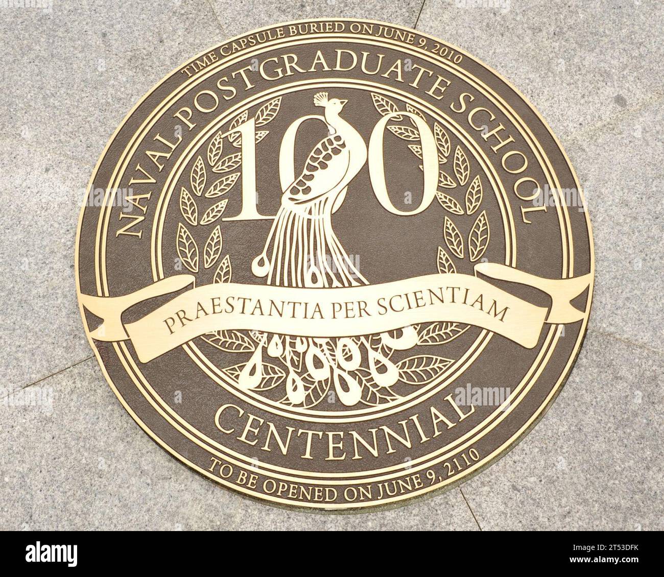 Bronze Cover Plate, Naval Postgraduate School, NPS Time Capsule, U.S ...