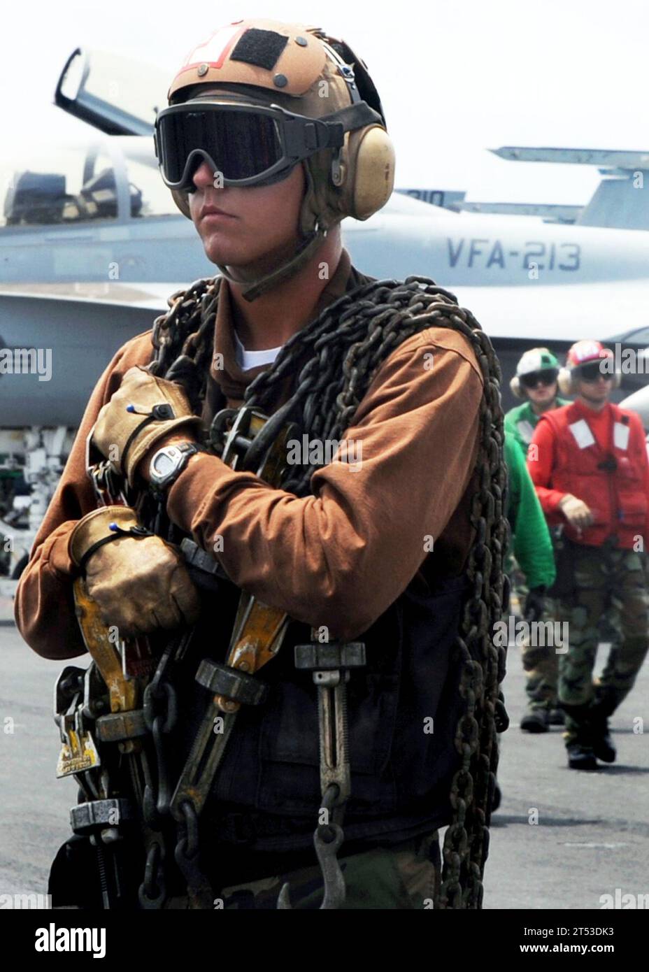 Brown shirt, chock and chain Stock Photo - Alamy