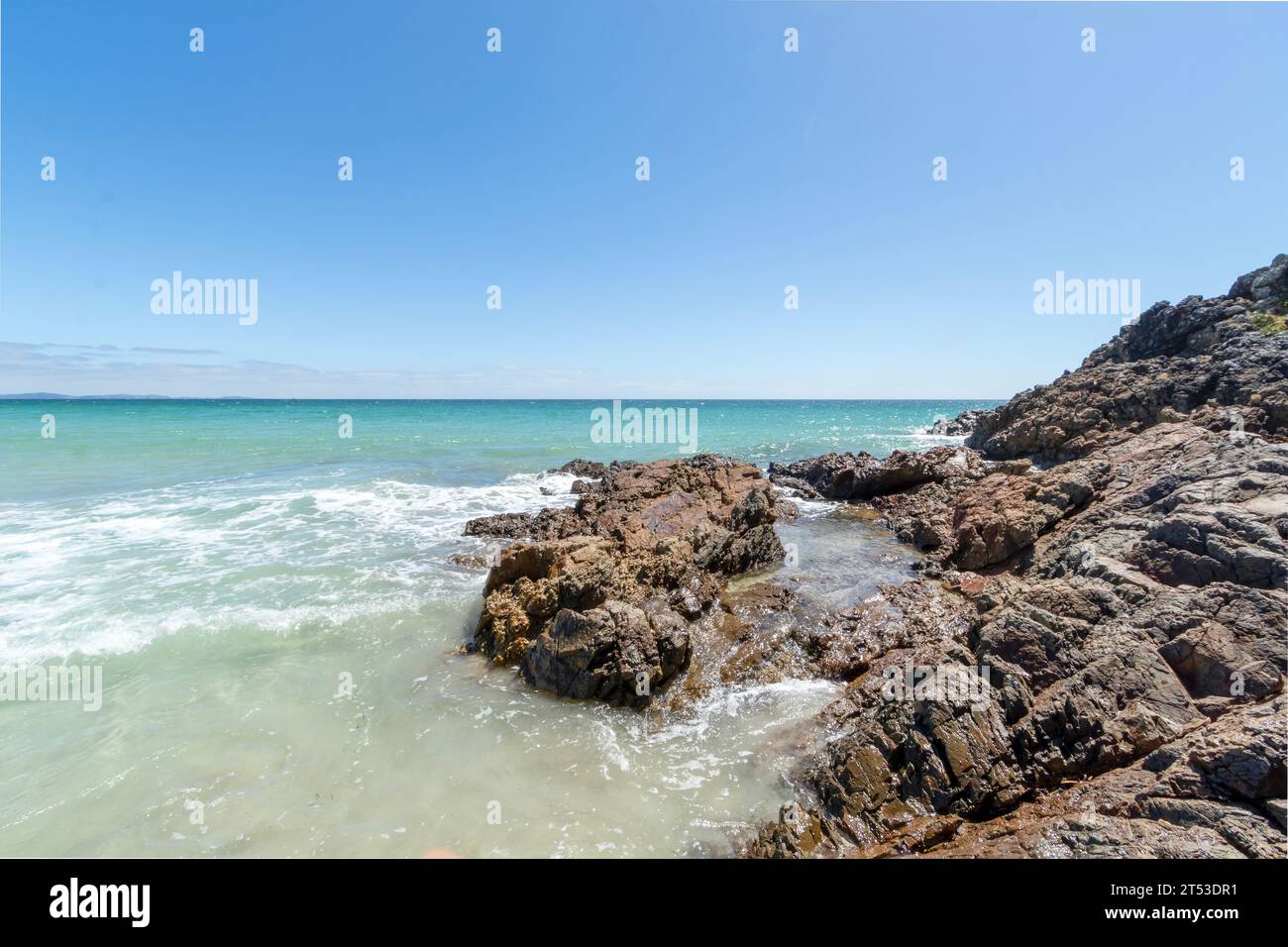 Puheke Beach with Crystal Clear Waters and White Sandy Shores with ...