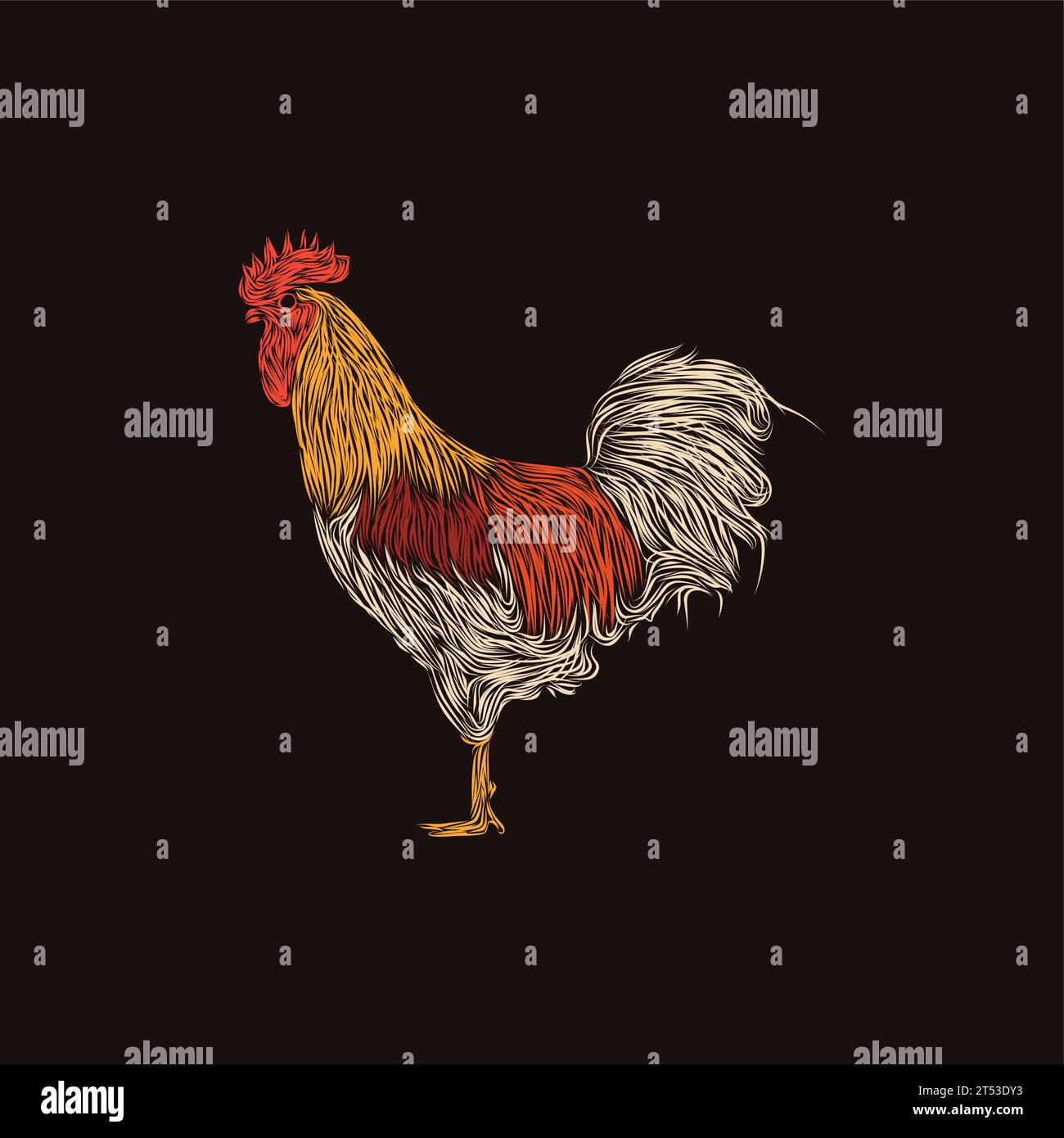 French cockerel Stock Vector Images - Alamy