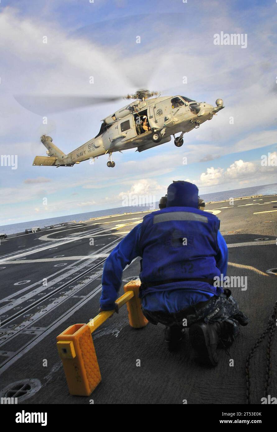 bunker hill, helicopter, Sailor, Sea Hawk, southern seas 2010, U.S ...