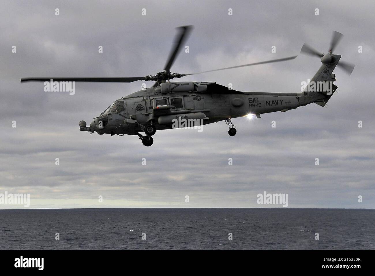 bunker hill, helicopter, hs-15, Pacific Ocean, Rainier, REPLENISHMENT ...