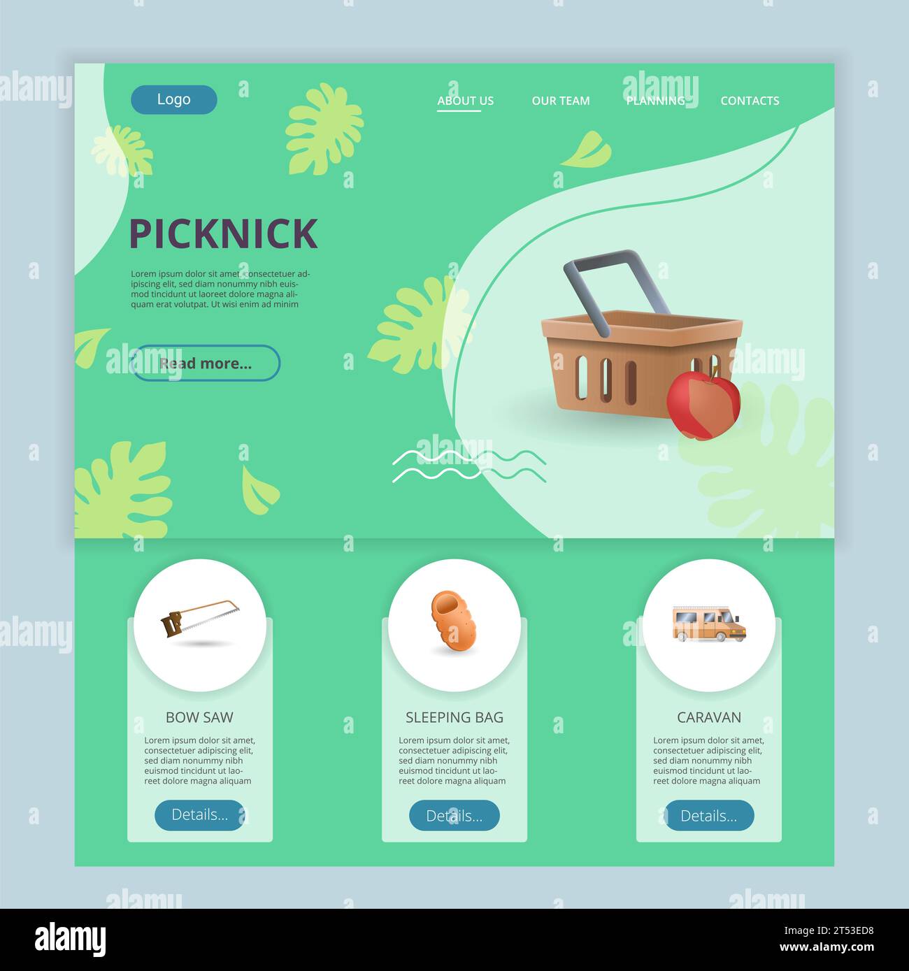 Picknick view Stock Vector Images - Alamy