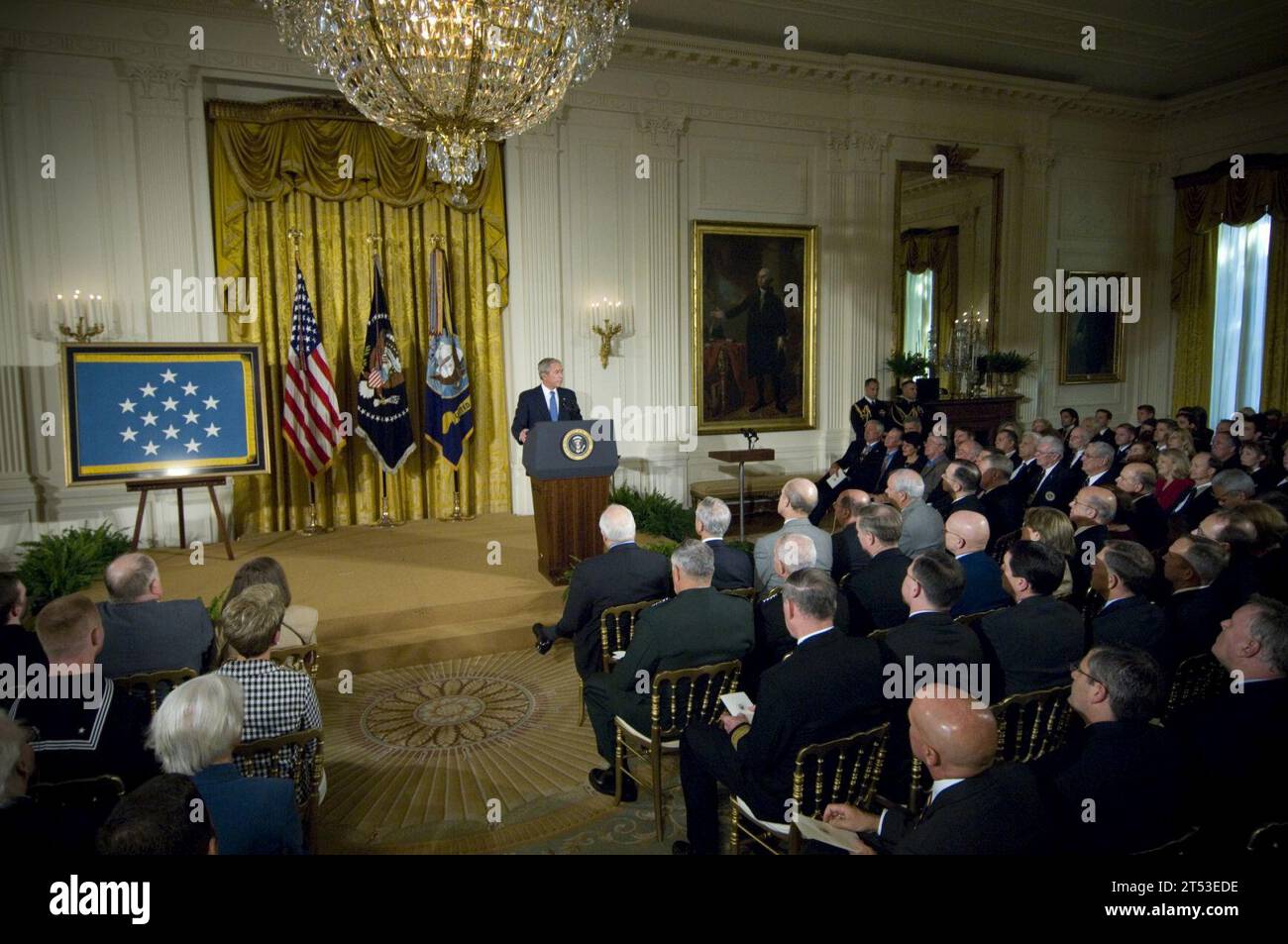 Bush, ceremony, family, honor Stock Photo - Alamy