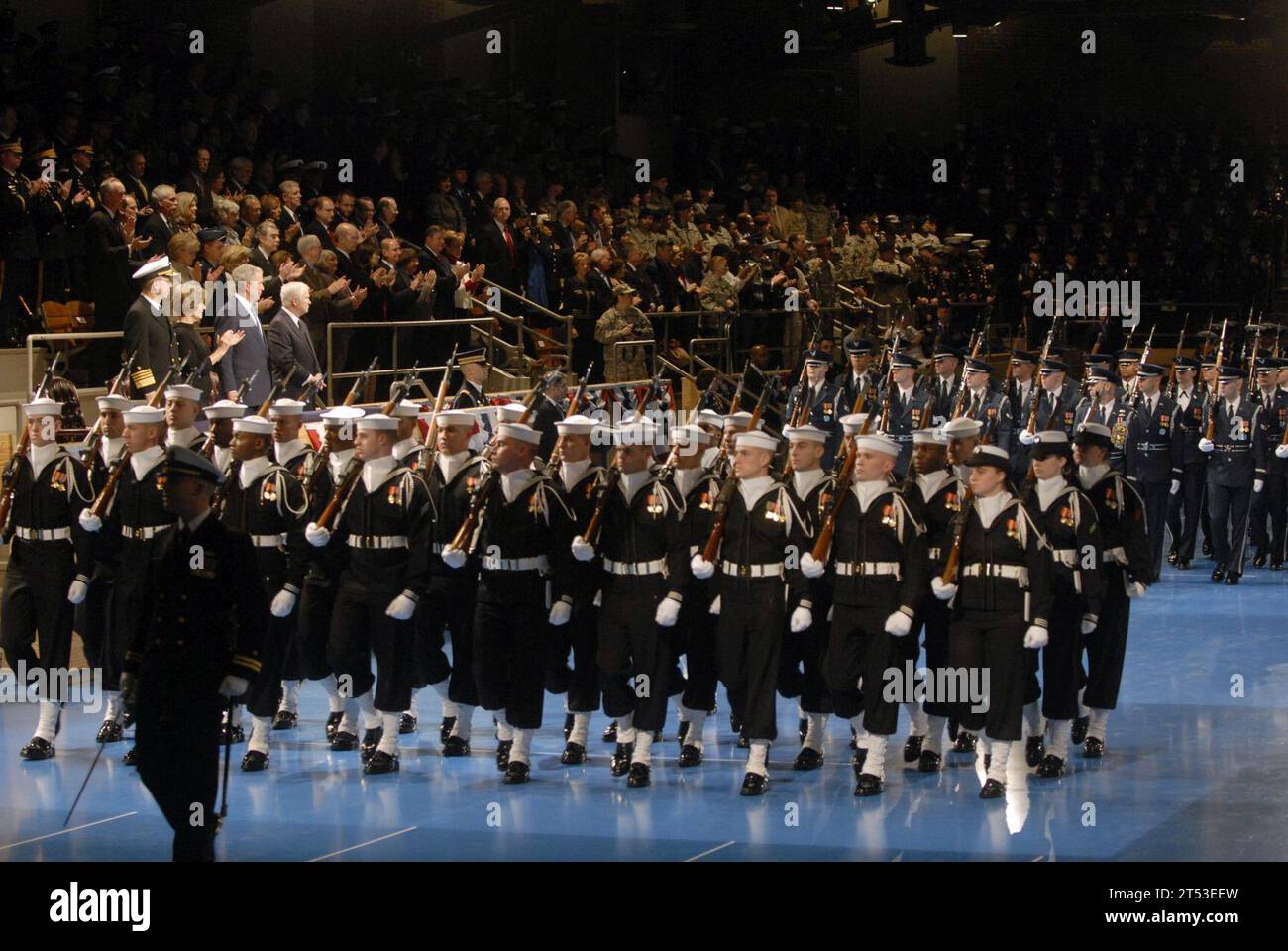 Bush, ceremony, POTUS, SECDEF Stock Photo - Alamy