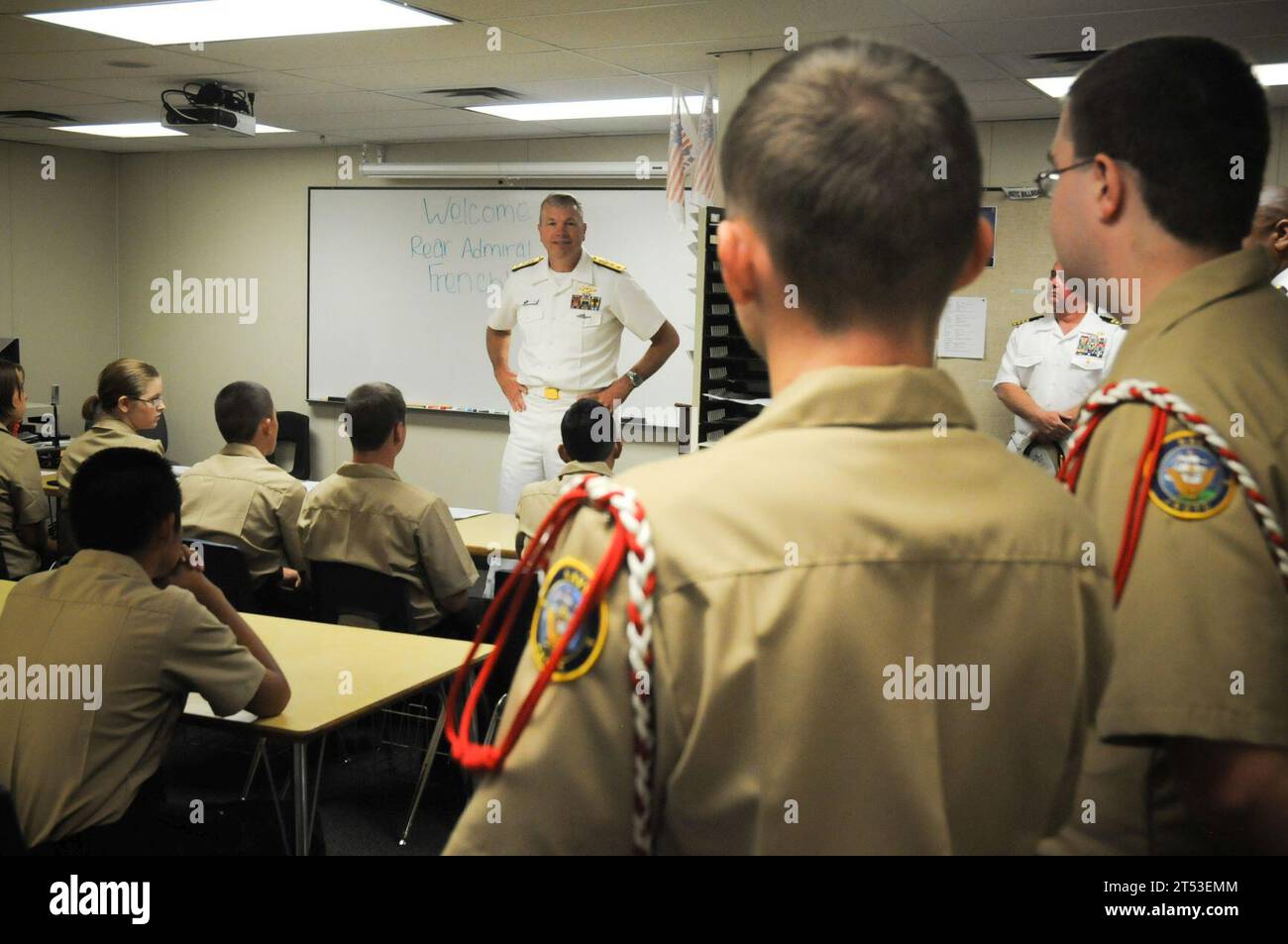 Cadet, high school, NJROTC, Rear Adm. William D. French, Salt Lake City ...