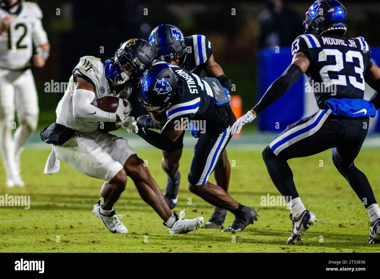 Durham, NC, USA. 2nd Nov, 2023. Wake Forest Demon Deacons wide receiver ...