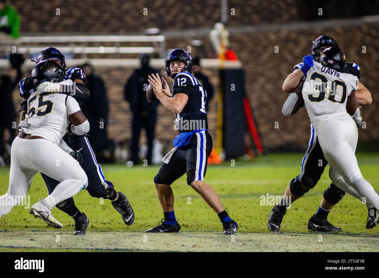 Durham, NC, USA. 2nd Nov, 2023. Duke Blue Devils quarterback Grayson ...