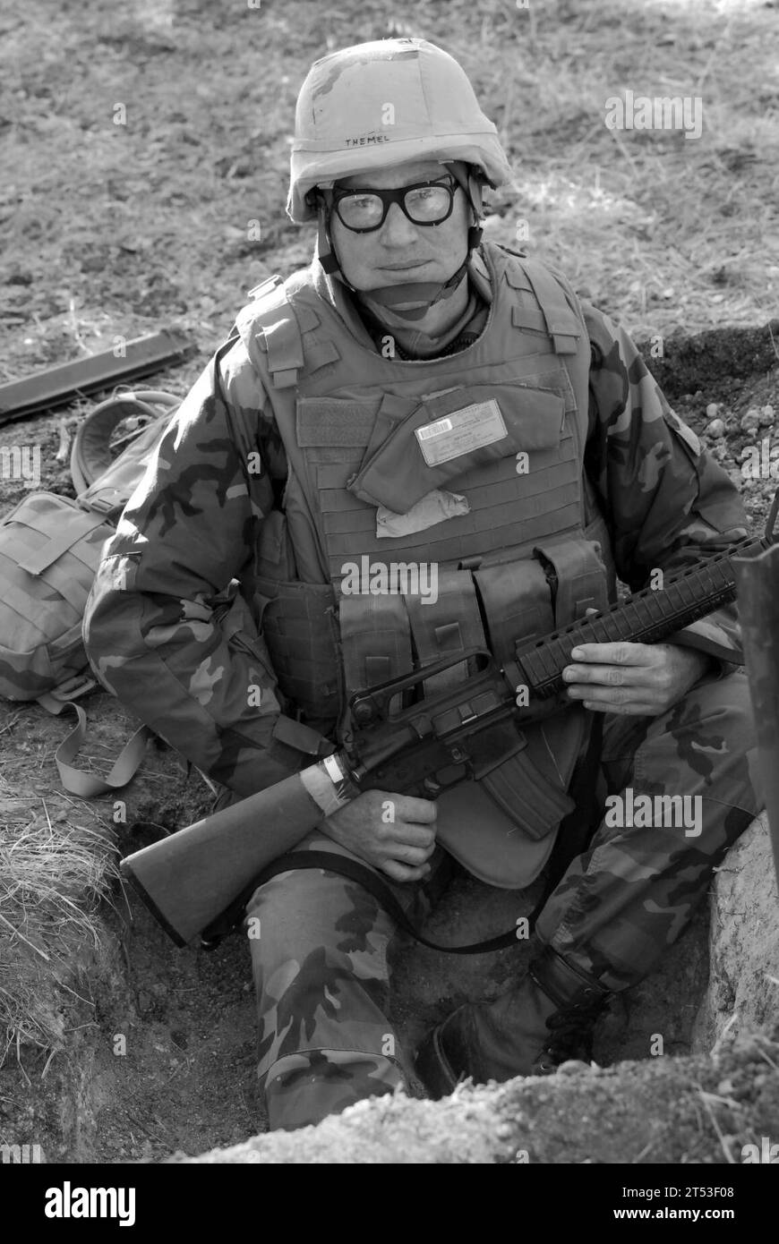 Calif., Camp Eagle, dug, field exercise, fighting position, FORT HUNTER ...