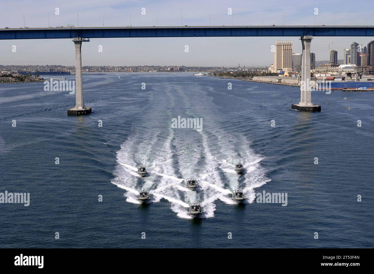 Calif., Coronado Bay Bridge, Inshore Boat Units Five One and Five Two ...