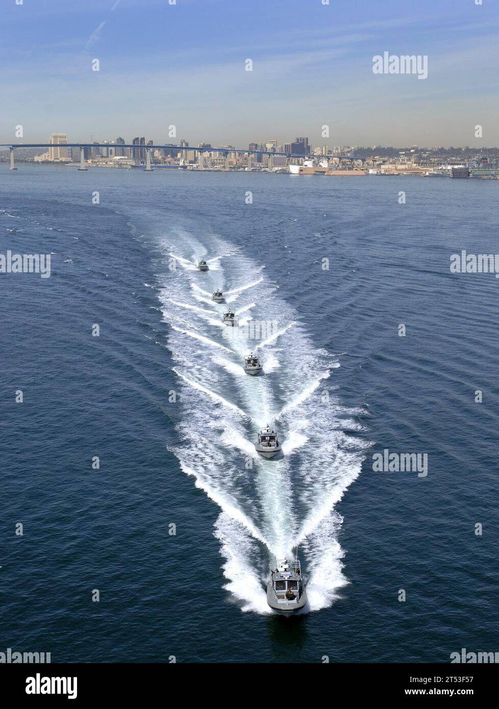 Calif., Coronado Bay Bridge, Inshore Boat Units Five One and Five Two ...