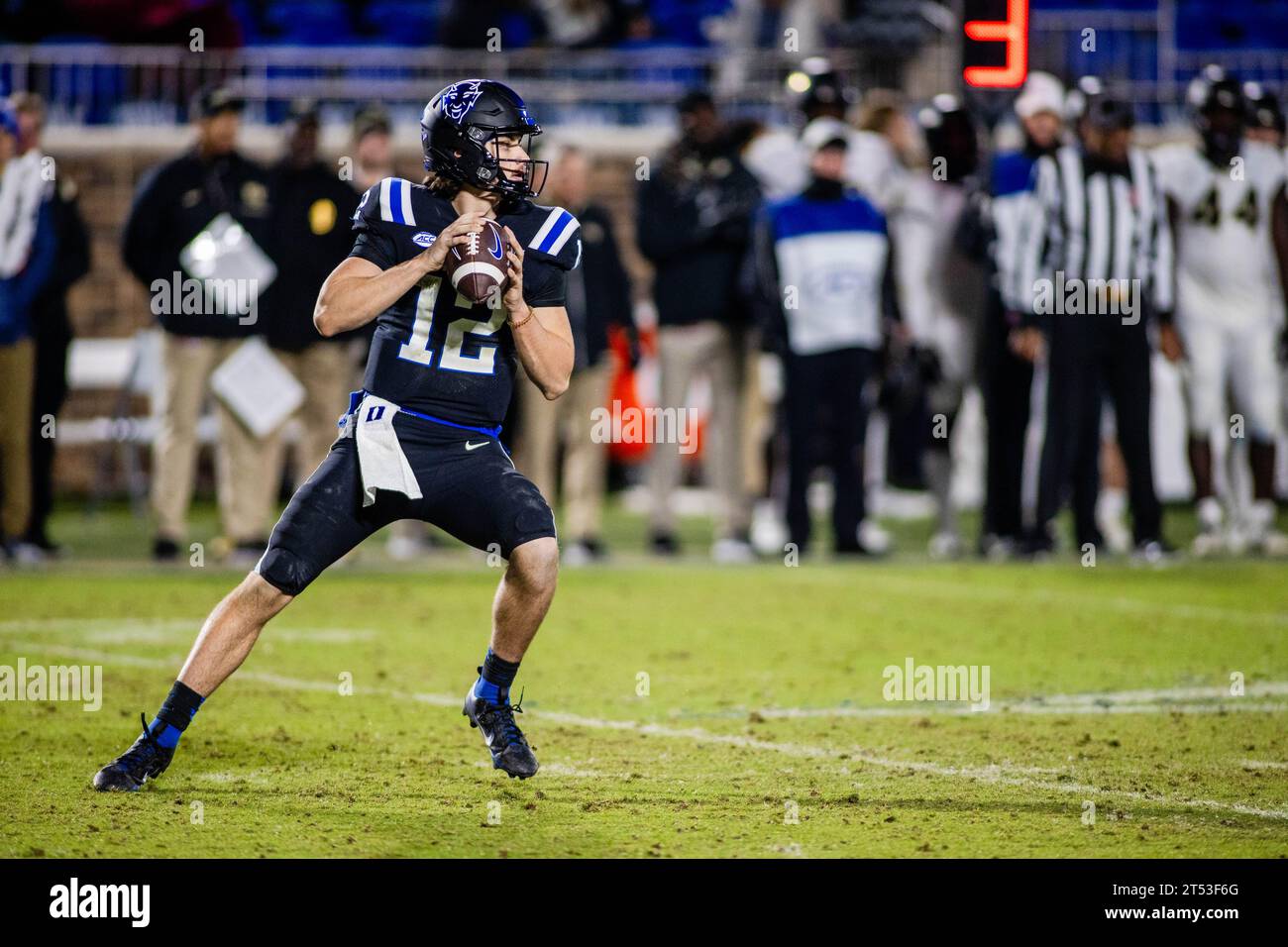 Durham, NC, USA. 2nd Nov, 2023. Duke Blue Devils quarterback Grayson ...
