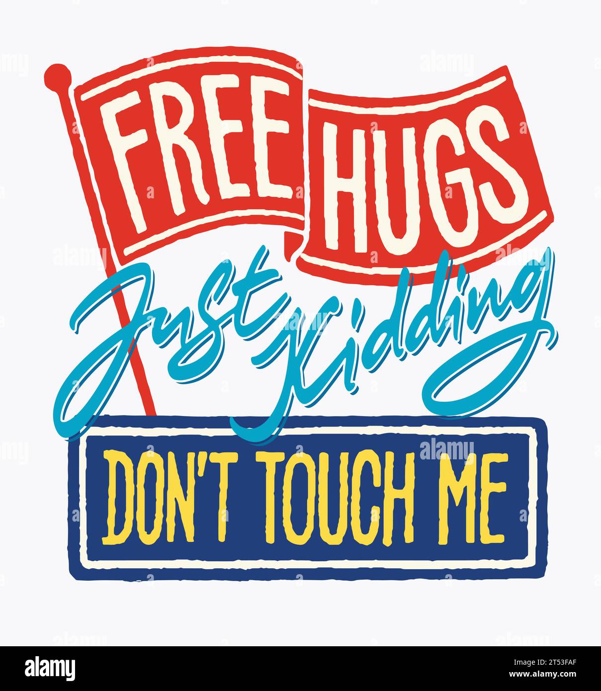 Just kidding Stock Vector Images - Alamy