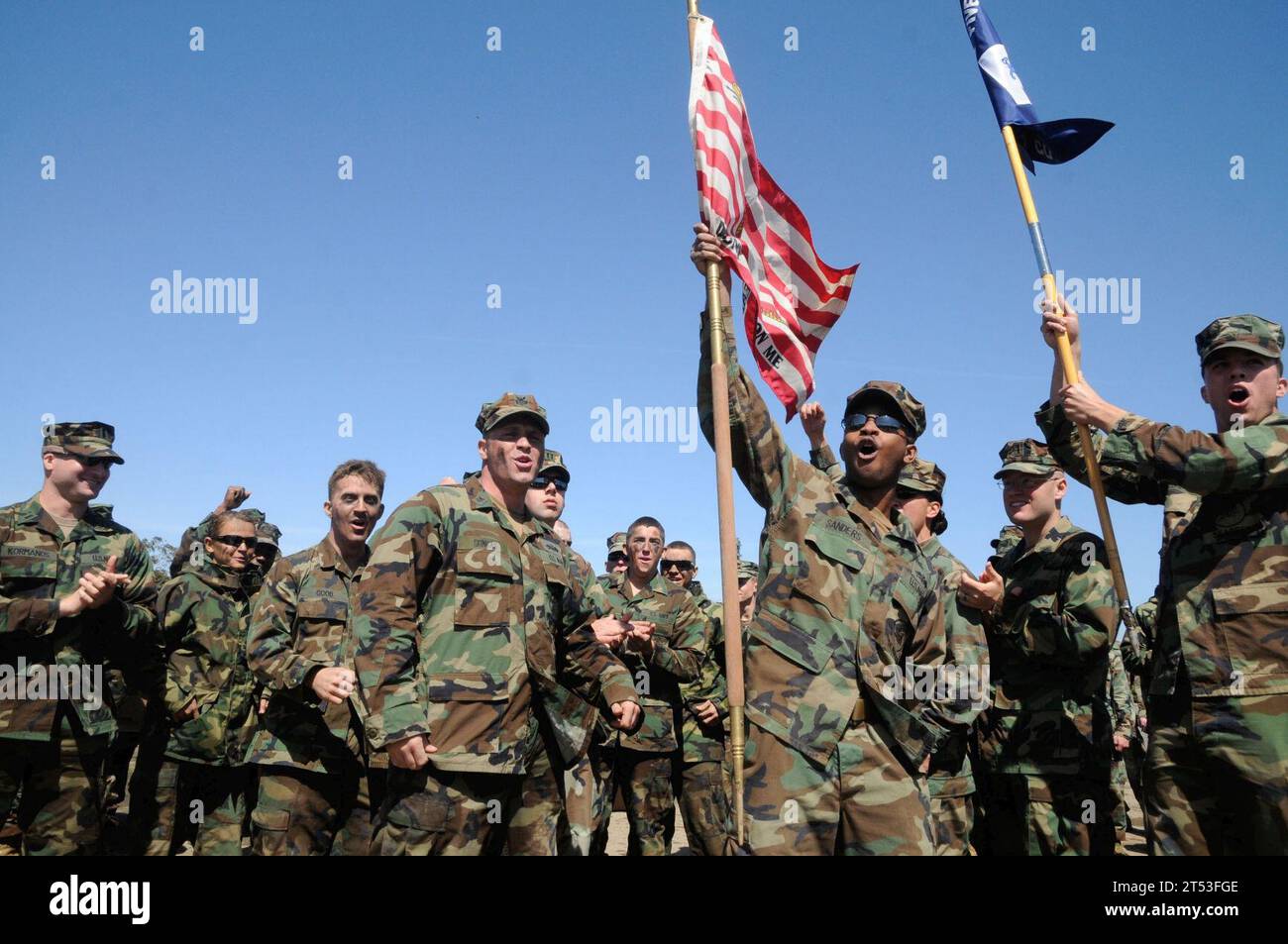 Calif., Naval Mobile Construction Battalion 5, NMCB 5, Port Hueneme, SEABEES, super squad, U.S ...