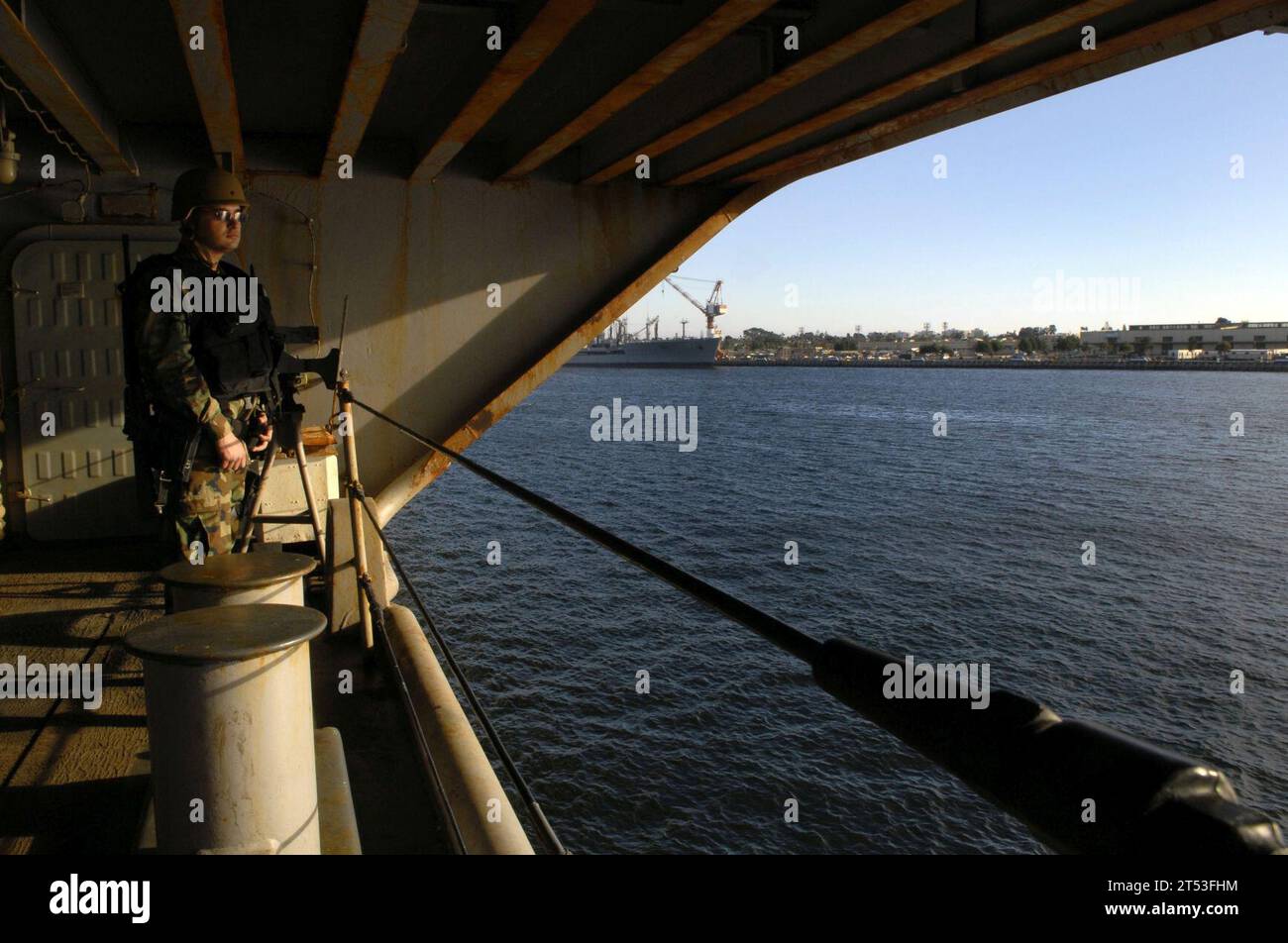 Calif., Sailor, san diego, security watch, sponson six, U.S. navy , USS ...