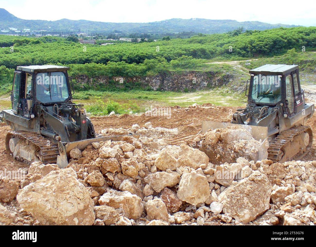 Camp Covington, front end loader, Guam, Naval Mobile Construction ...