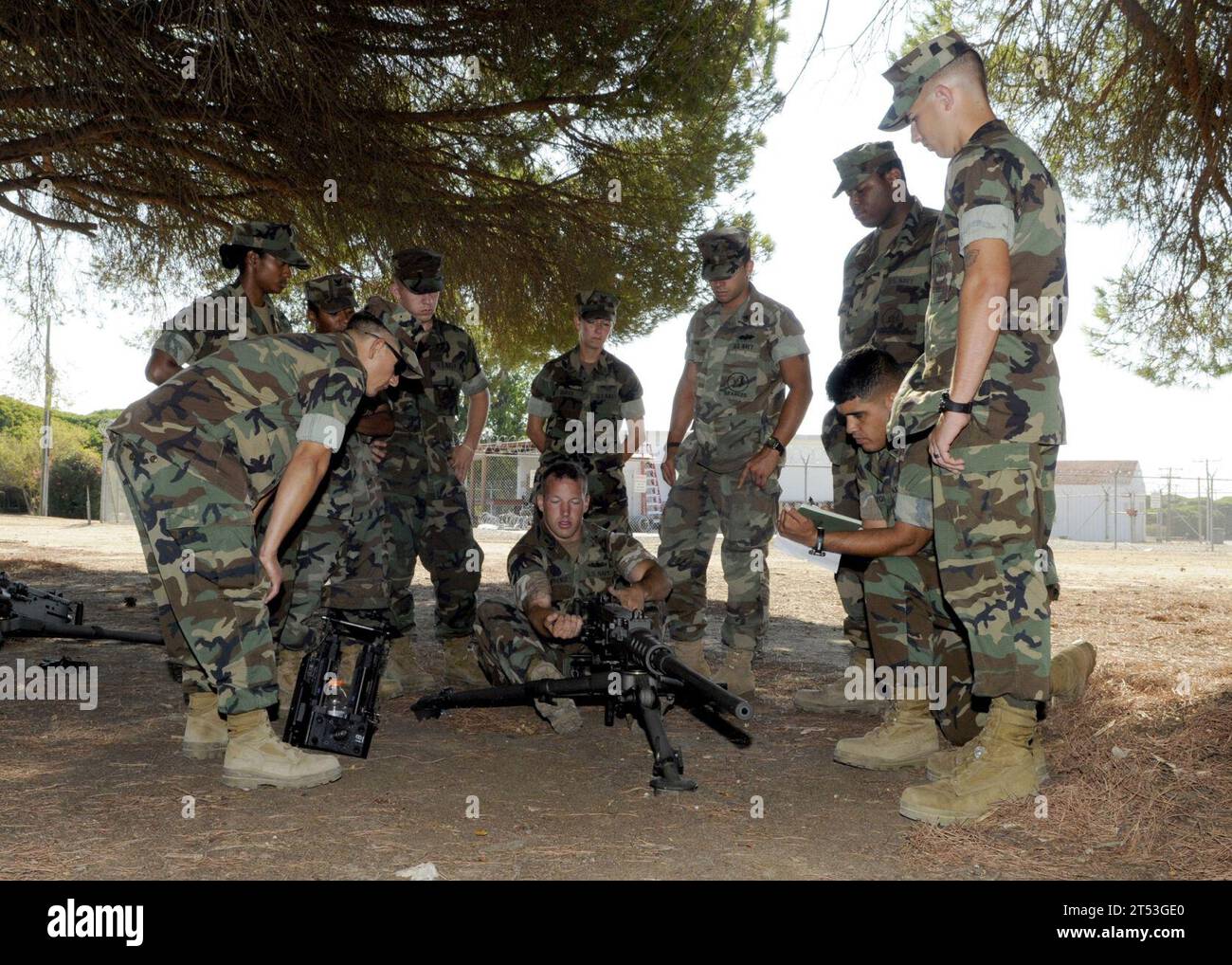 Camp Mitchell, NMCB 7, SEABEES, weapons training Stock Photo - Alamy