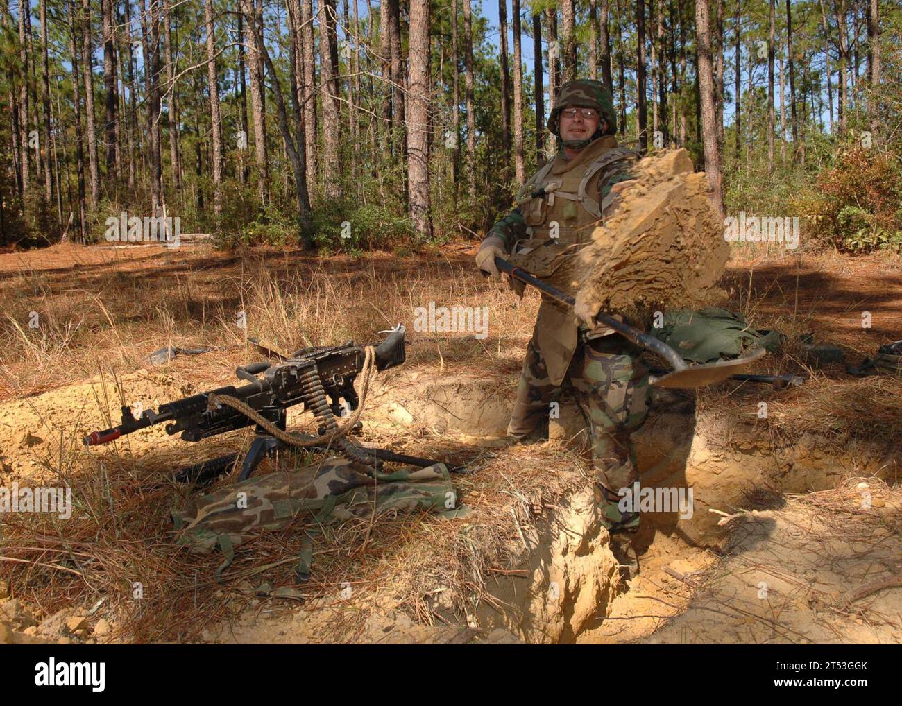 Camp Shelby, Field Training Exercise, fighting positions, Khaki FTX, Miss. Naval Mobile ...