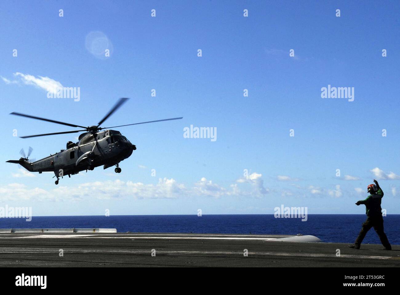 Canadian 436 Squadron Detachment, CH-124 Sea King, flight deck, HS-14 ...